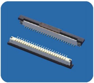 1.0mm pitch FFC/FPC connectors with lock,right angle