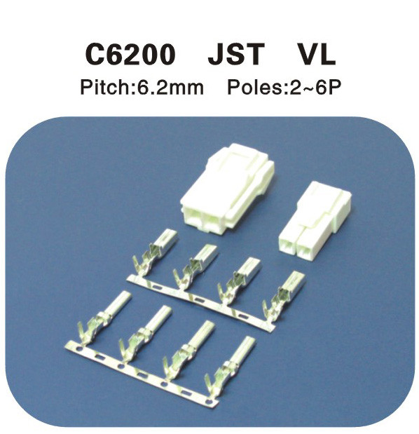 JST VL equivalent 6.2mm Pitch female socket and female plug connectors